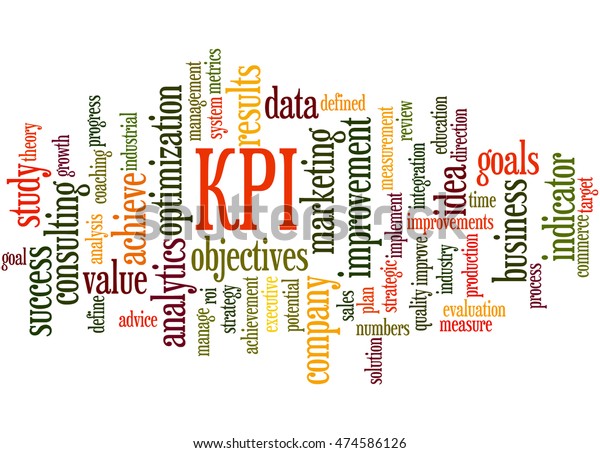 Kpi Key Performance Indicator Word Cloud 스톡 일러스트 474586126 | Shutterstock