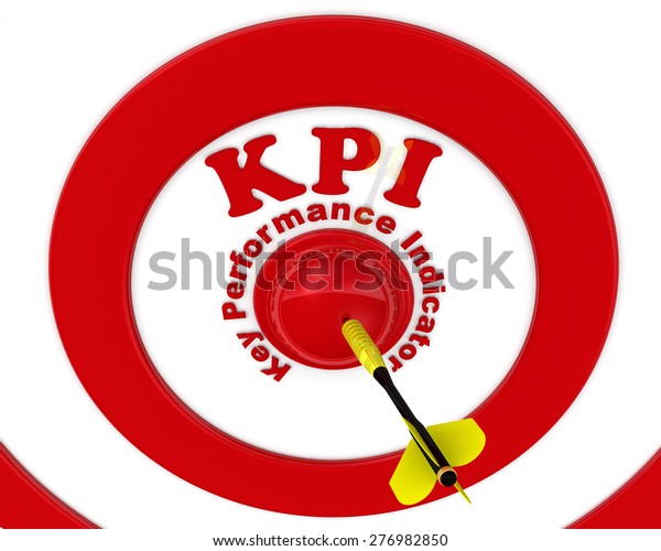 Kpi Key Performance Indicators Red Target Stock Illustration 276982850 ...