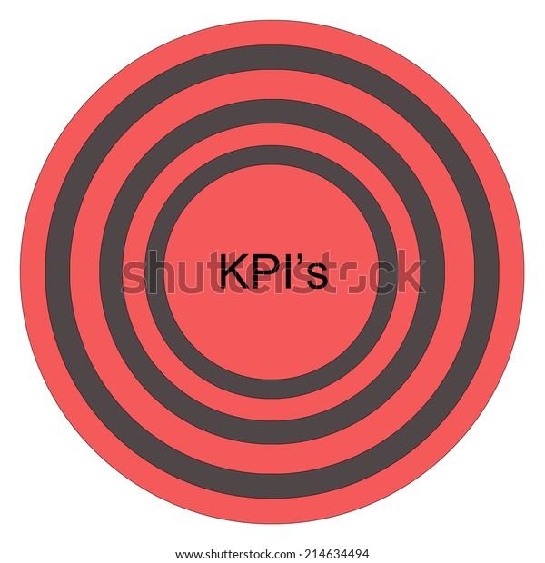 Kpis Key Performance Indicators Red Black: ภาพประกอบสต็อก 214634494 ...