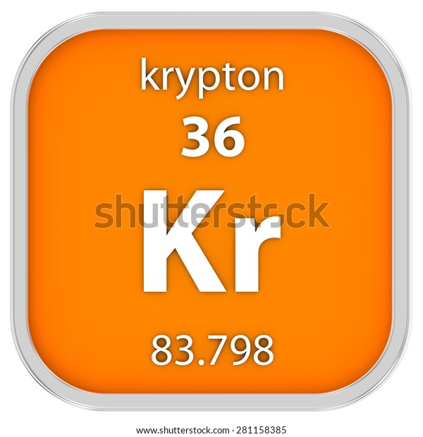 Krypton Material On Periodic Table Part Stock Illustration 281158385 ...