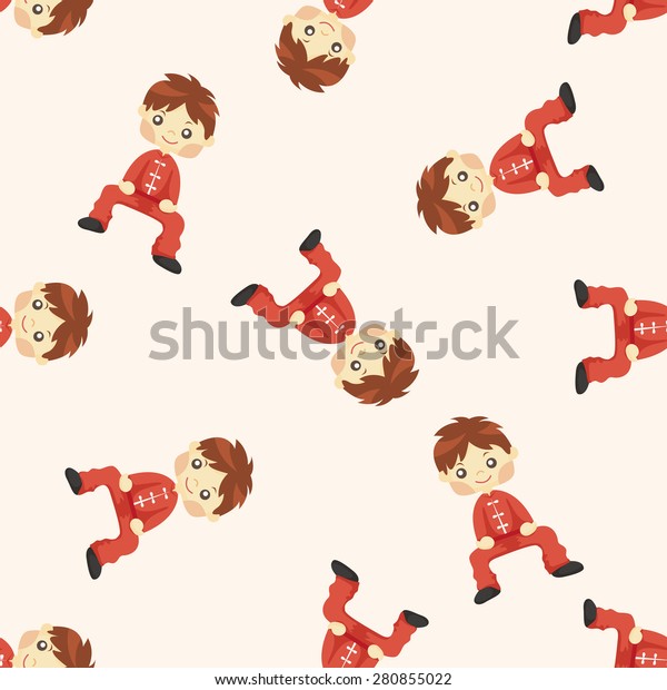 Kung Fu Seamless Pattern Stock Illustration 280855022 | Shutterstock