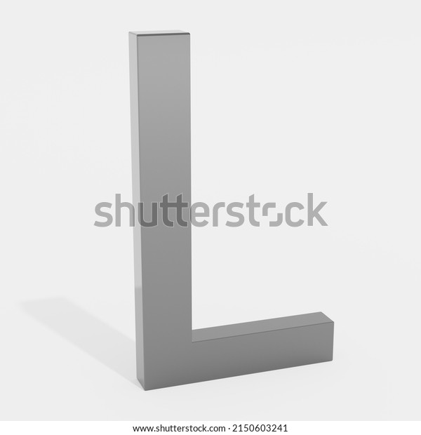 L Letter 3d Rendering Shadow Stock Illustration 2150603241 | Shutterstock