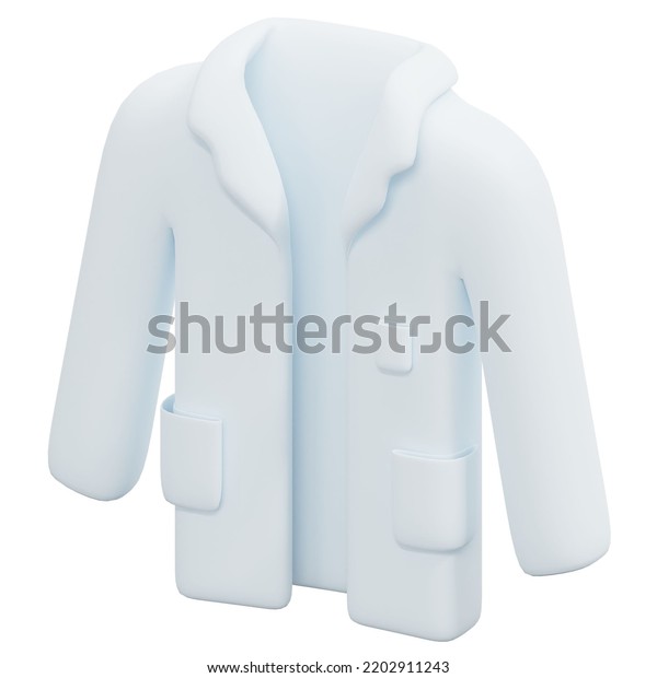 Lab Coat 3d Render Icon Illustration Stock Illustration 2202911243 ...