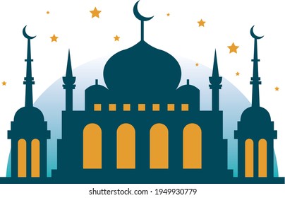 Label Flat Design Mosque Stock Illustration 1949930779 | Shutterstock