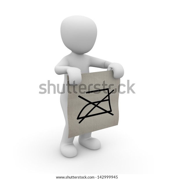 Label Wash Shows Reference Correct Washing Stock Illustration 142999945 ...