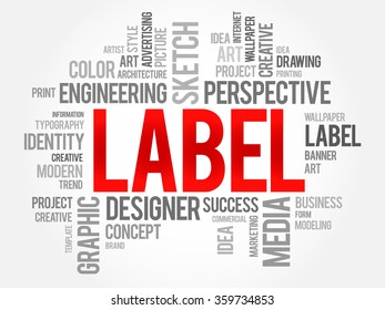 Label Word Cloud Concept Stock Illustration 359734853 | Shutterstock