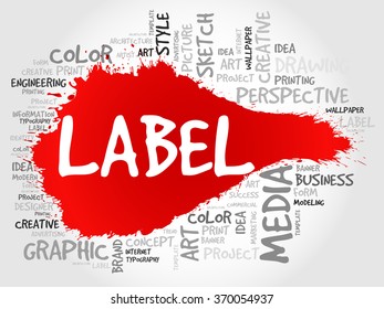 Label Word Cloud Concept Stock Illustration 370054937 | Shutterstock