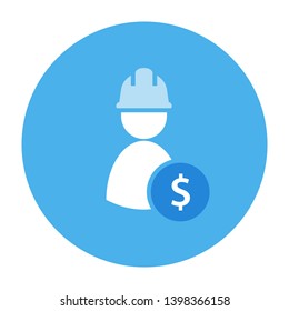 Labor Cost Concept Outline Icon Clipart: เวกเตอร์สต็อก (ปลอดค่า ...