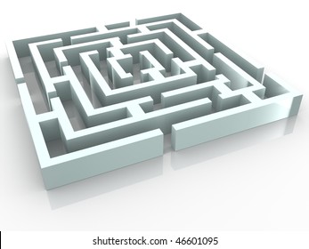 Labyrinth 3d Stock Illustration 46601095 | Shutterstock