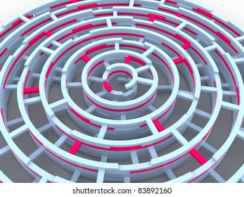 Labyrinth 3d Stock Illustration 83892160 | Shutterstock