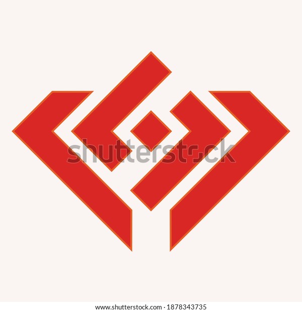 Labyrinth Wing Logo Concept Stock Illustration 1878343735 | Shutterstock