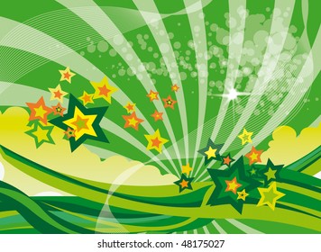 Landscape Format Abstract Background Image Swirls Stock Illustration ...