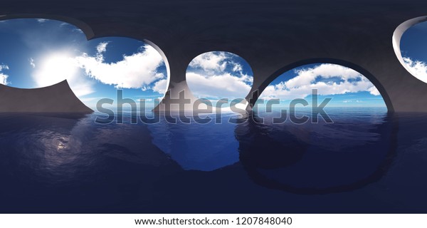 Landscape Windows Hdri Equidistant Projection Spherical Stock ...