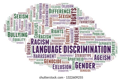 Reverse Discrimination Type Discrimination Word Cloud Stock ...
