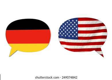 Languages Flags Isolated On White Background Stock Illustration ...