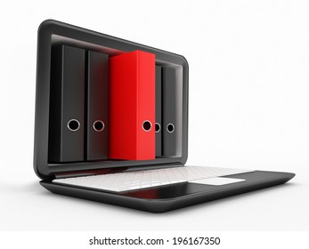 Laptop Screen Files Stock Illustration 196167350 | Shutterstock