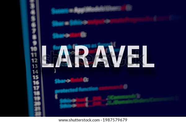 Laravel Php Framework Programming Language Laravel Stock Illustration