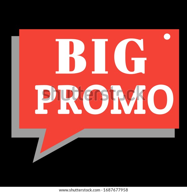 Large Promo Logo Red Rectangular Background Stock Illustration ...