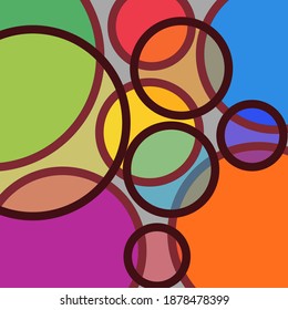 Large Small Circle Patterns Various Colors Stock Illustration ...