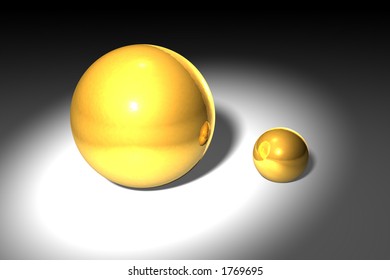 Large Small Gold Balls Stock Illustration 1769695 | Shutterstock
