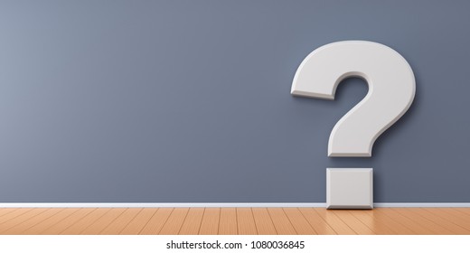 Question Mark On Wall Doubt Concept Stock Illustration 520094305 ...