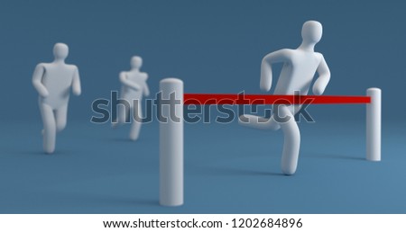 Last Spurt Victory 3 D Rendering Stock Illustration 1202684896 ...