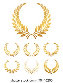 Laurel Wreath Bitmap Copy: ilustrações stock 70446205 | Shutterstock