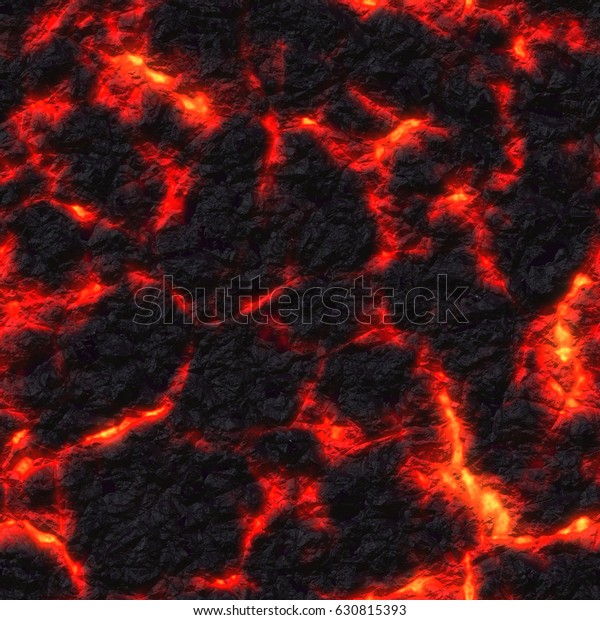 Lava Flow Texture Seamless 3d Illustration: ilustrações stock 630815393 ...