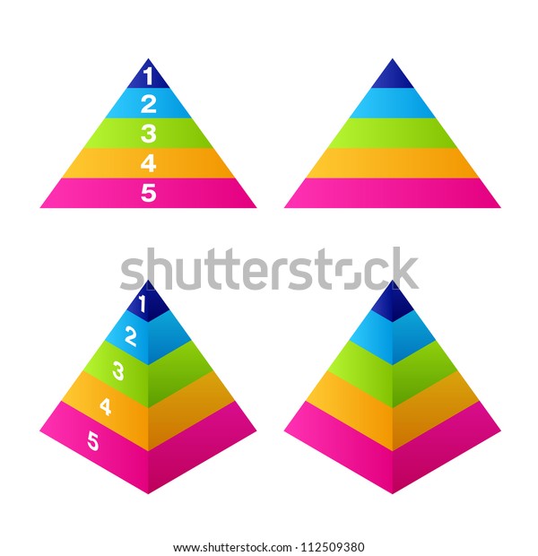 Layered Pyramids Stock Illustration 112509380 | Shutterstock