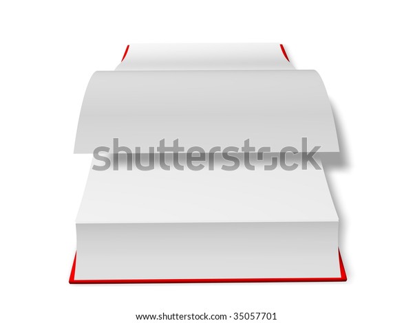 Layout Open Book Isolated On White Stock Illustration 35057701 ...