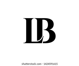 Lb Original Monogram Logo Design Stock Illustration 1424591615 ...