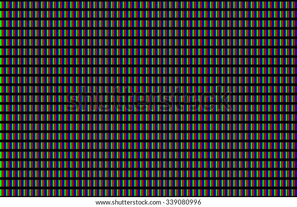 Lcd Screen Pixels Triads Closeup On Stock Illustration 339080996 ...
