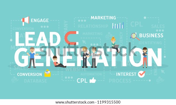 Lead Generation Concept Illustration Idea Merketing Stock Illustration ...