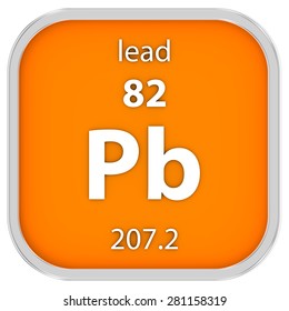 Lead Material On Periodic Table Part Stock Illustration 281726354