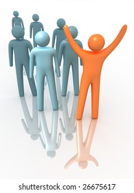 Leader 3d Rendering Stock Illustration 26675617 | Shutterstock