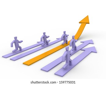 3d Man On Finish Line 3d 스톡 일러스트 1172251753 | Shutterstock