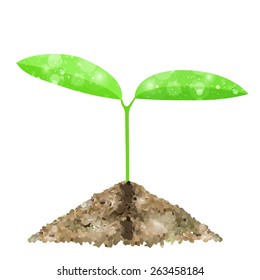 Leaf Bud Background Stock Illustration 263458184 | Shutterstock