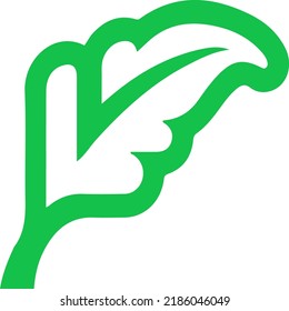 Leaf Check Mark Logo Web Site Stock Illustration 2186046049 | Shutterstock