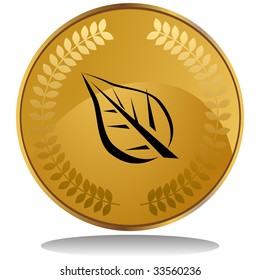 Leaf Coin Stock Illustration 33560236 | Shutterstock
