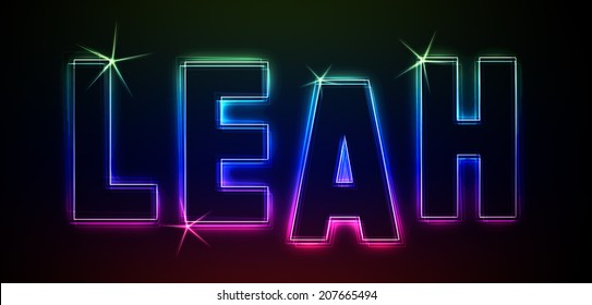 44 Leah Name Images, Stock Photos & Vectors | Shutterstock