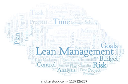 Lean Management Word Cloud Made Text Stock Illustration 1187126239 ...