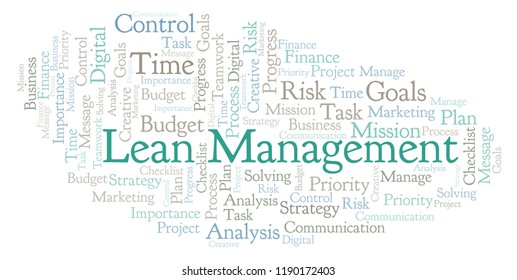 Lean Management Word Cloud Made Text Stock Illustration 1190172403 ...