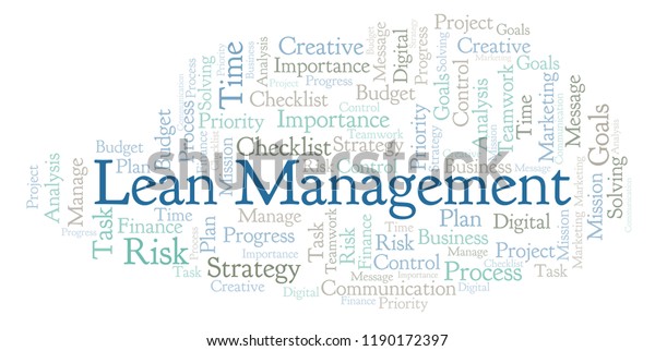 Lean Management Word Cloud Made Text Stock Illustration 1190172397 ...