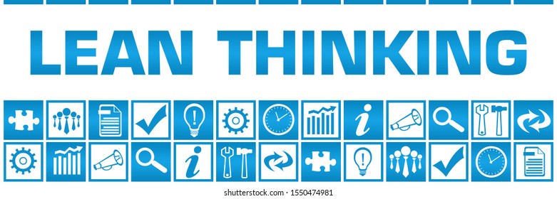 Lean Thinking Concept Image Text Related Stock Illustration 1850325499