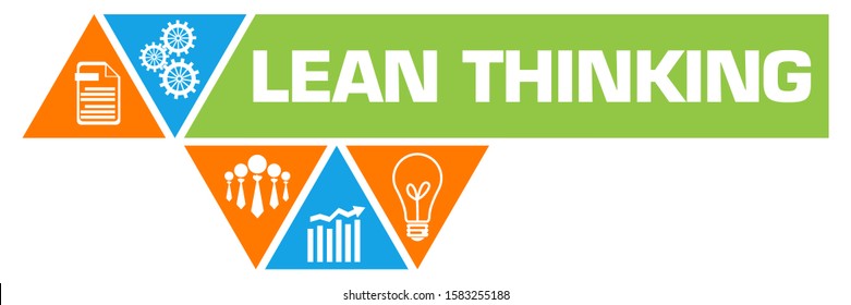 Lean Thinking Concept Image Text Related Stock Illustration 1583255188 ...