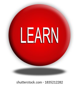 Learn Button Icon Isolated 3d Illustration Stock Illustration ...