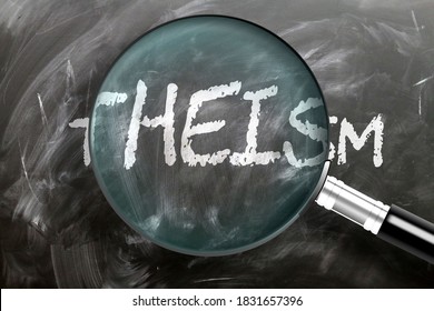 Learn Study Inspect Theism Pictured Magnifying Stock Illustration ...