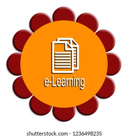 Learning Button Isolated 3d Illustration Stock Illustration 1236498235