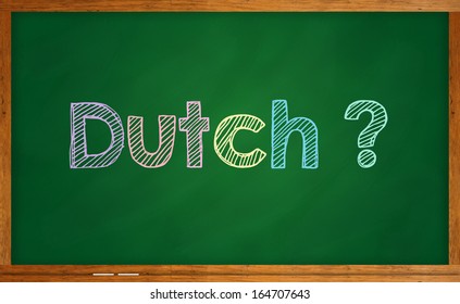 Learning Language Dutch Stock Illustration 164707643