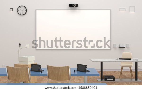 Learning Tutor Room 3d Rendering Stock Illustration 1588850401